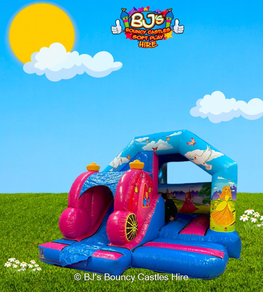 Princess 3D Bounce & Slide Hire Bromley, Sidcup, Croydon
