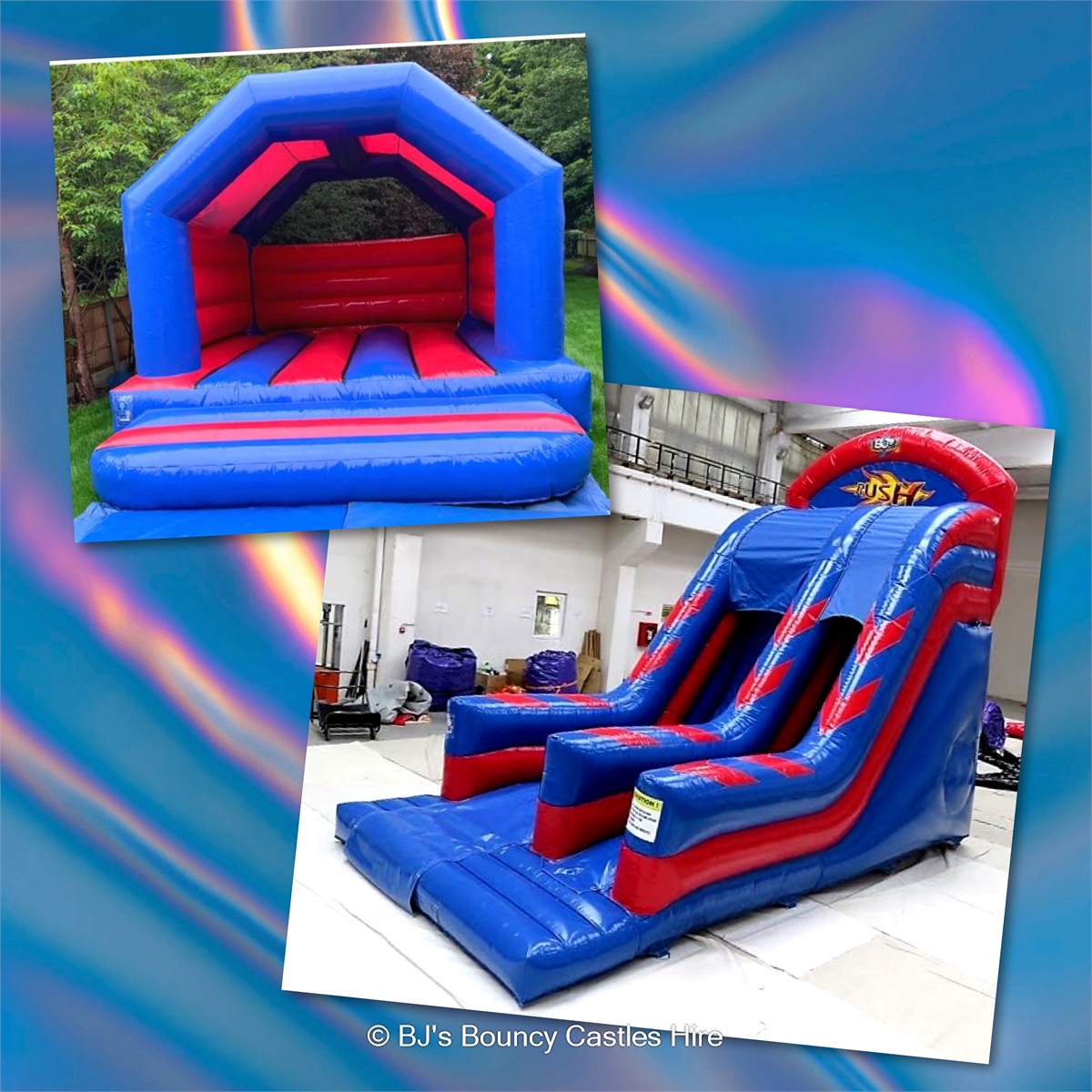 Big Inflatable Slides for Hire | BJ's Bouncy Castles & Soft Play Hire