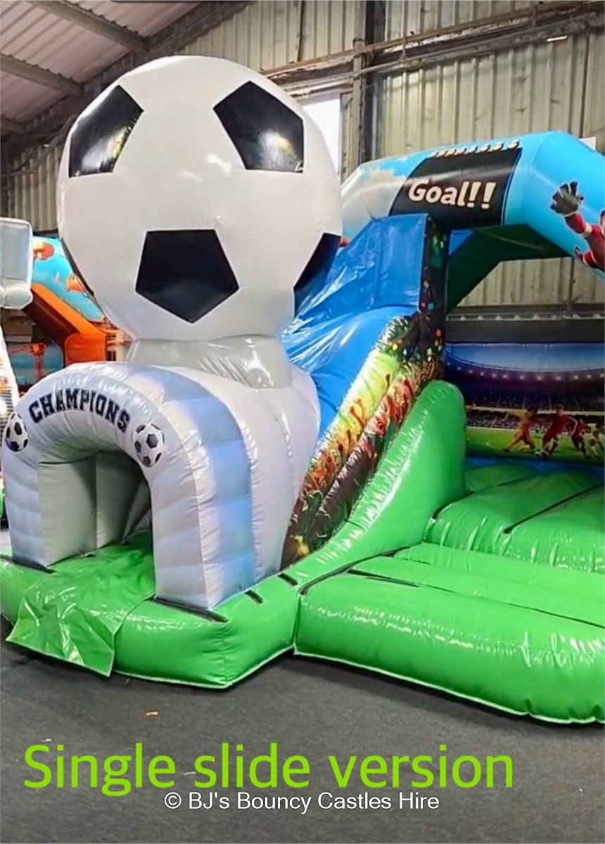 *NEW* Bounce & Slide Football ‘Single Slide’ - - Bouncy Castles Hire ...