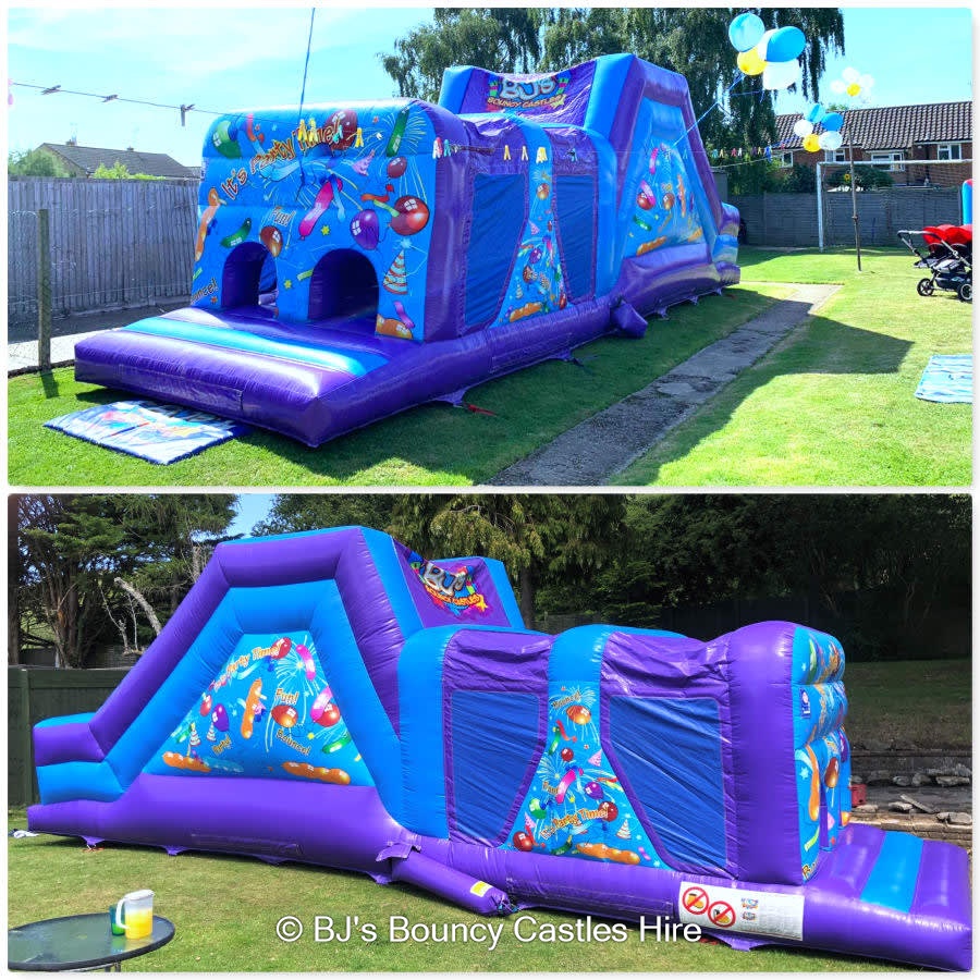 SOLD - Assault Course - Party Theme 32ft x 12ft x 10ft - Bouncy Castles ...