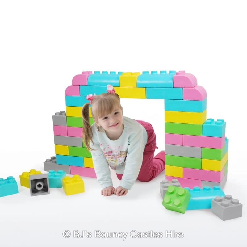Lego Pastel Giant Blocks For Hire - Bouncy Castles Hire and Event Hire ...