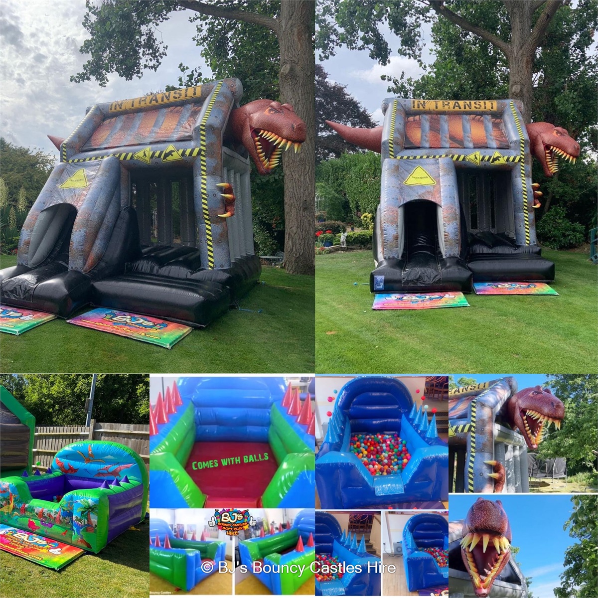 Dino 3D T-Rex Caged Combo - Bouncy Castles Hire and Event Hire in ...