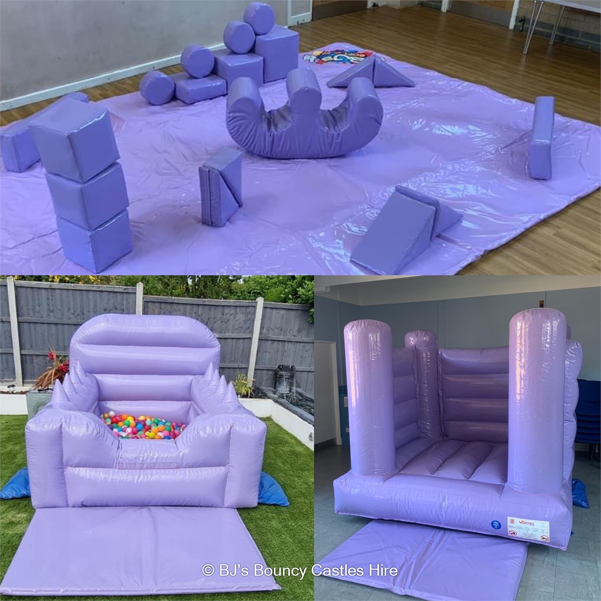 Pastel Lilac Soft Play Package 09 - Bouncy Castles Hire and Event Hire ...