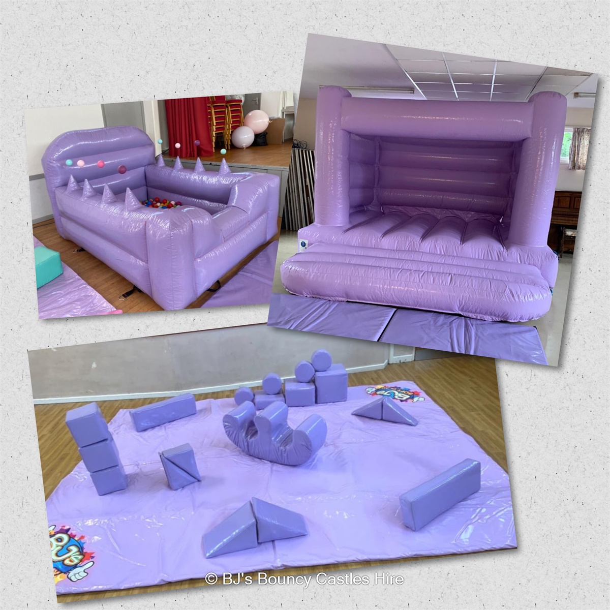 Pastel Lilac Soft Play Package 11 - Bouncy Castles Hire and Event Hire in Croydon Surrey ...