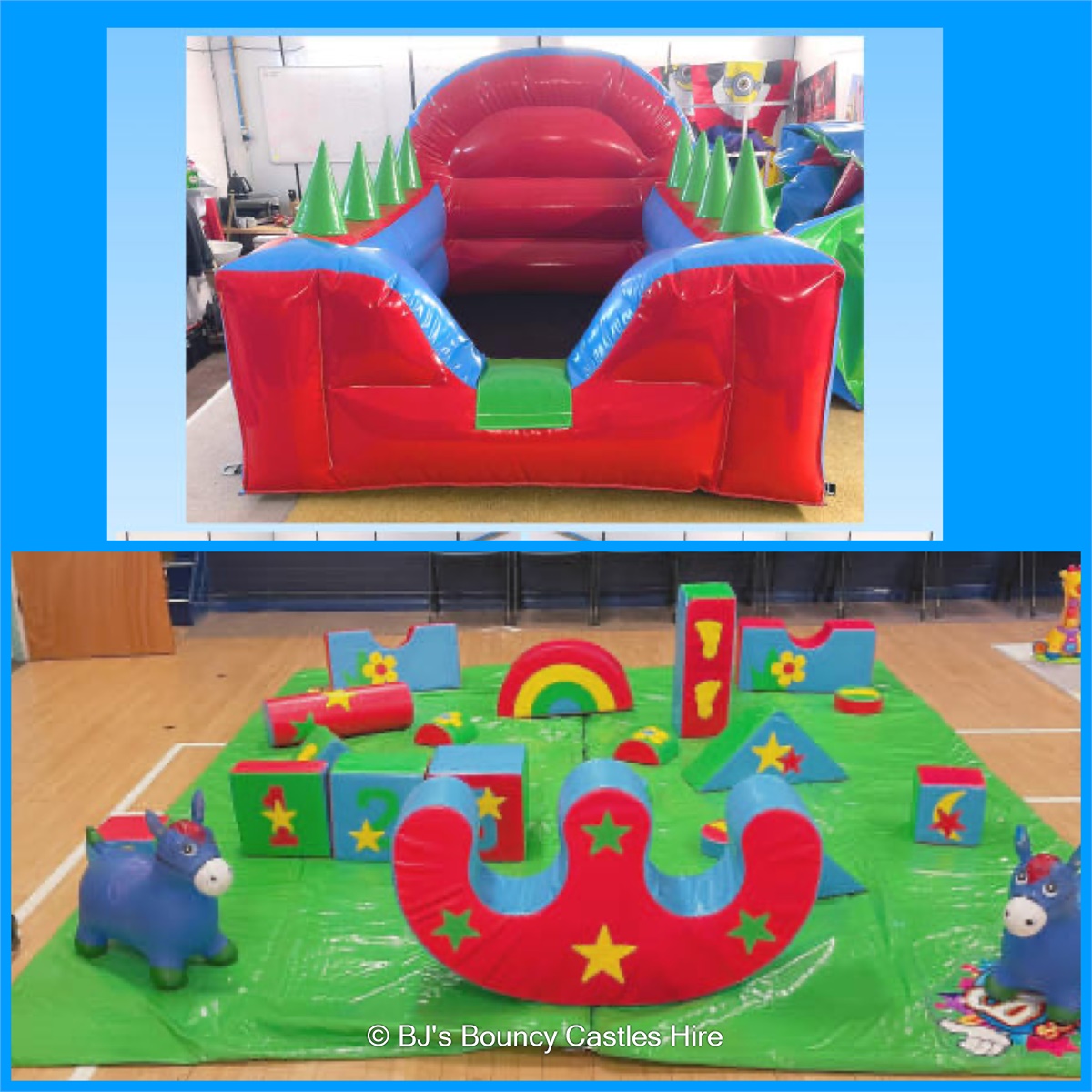Rainbow Applique Deluxe Soft Play Package 03 - Bouncy Castles Hire and ...