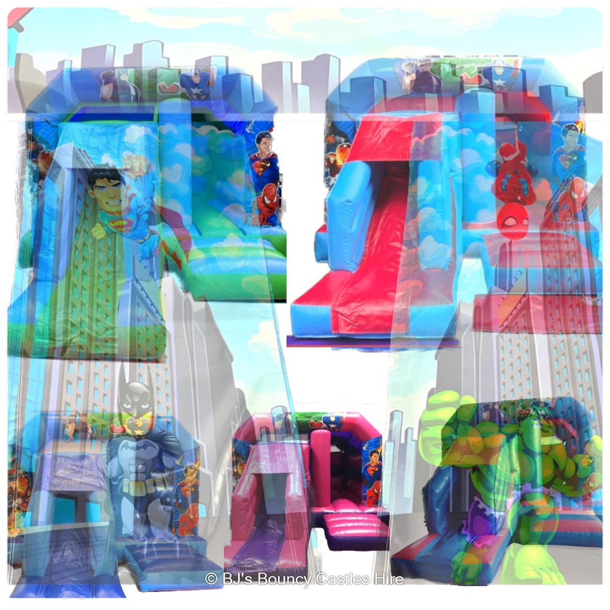 Superhero Micro Men Bounce & Slide Hire | Sidcup, Welling, Orpington,